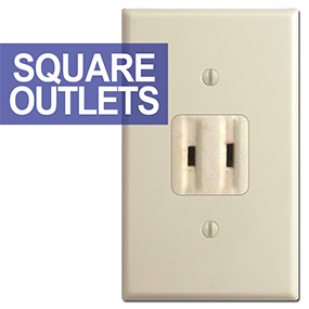 Electrical Outlet Types - 15A 20A TL GFCI AFCI Round Square